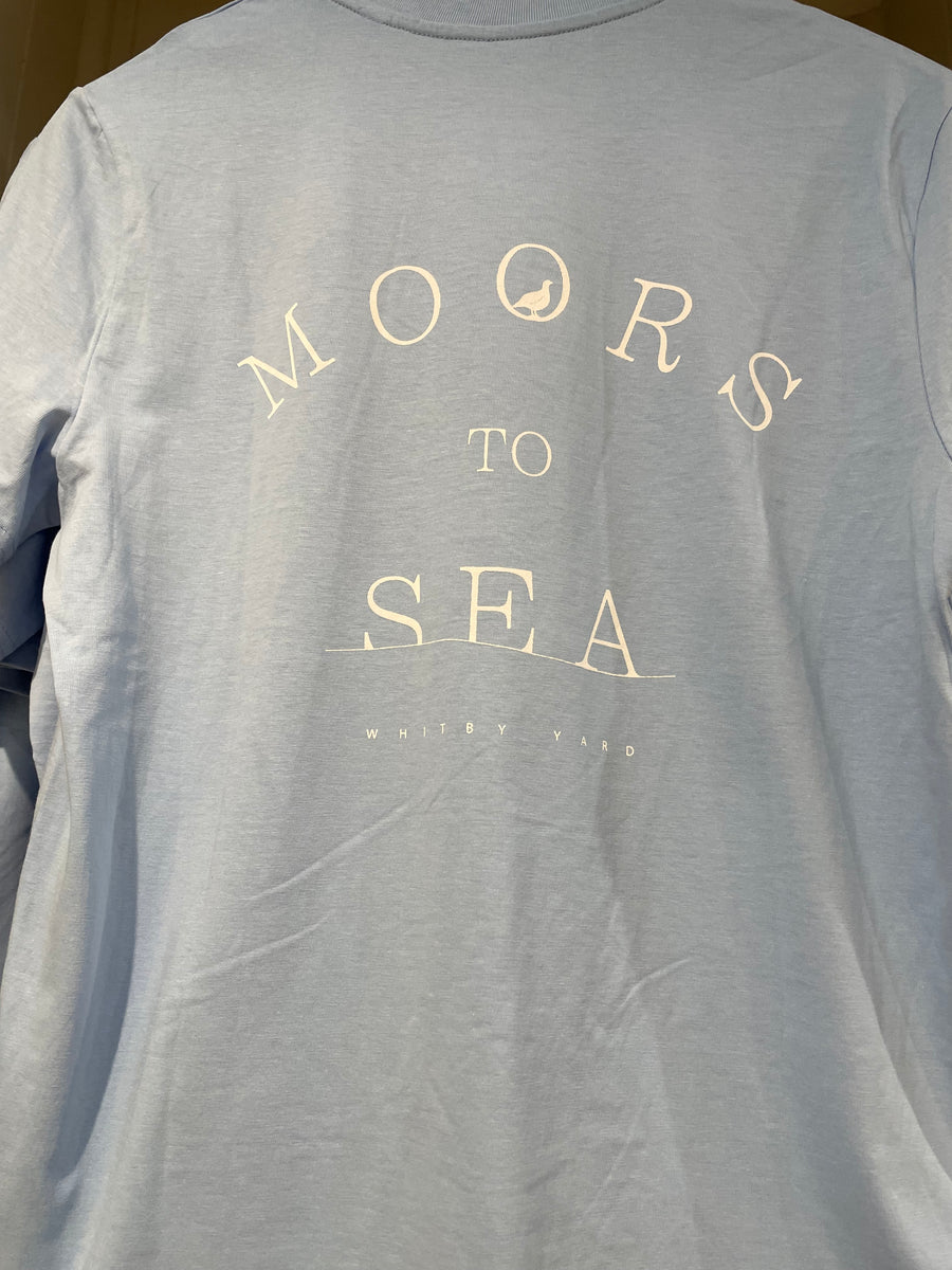 Unisex T Shirt ‘Moors to Sea' - Blue – whitbyyard